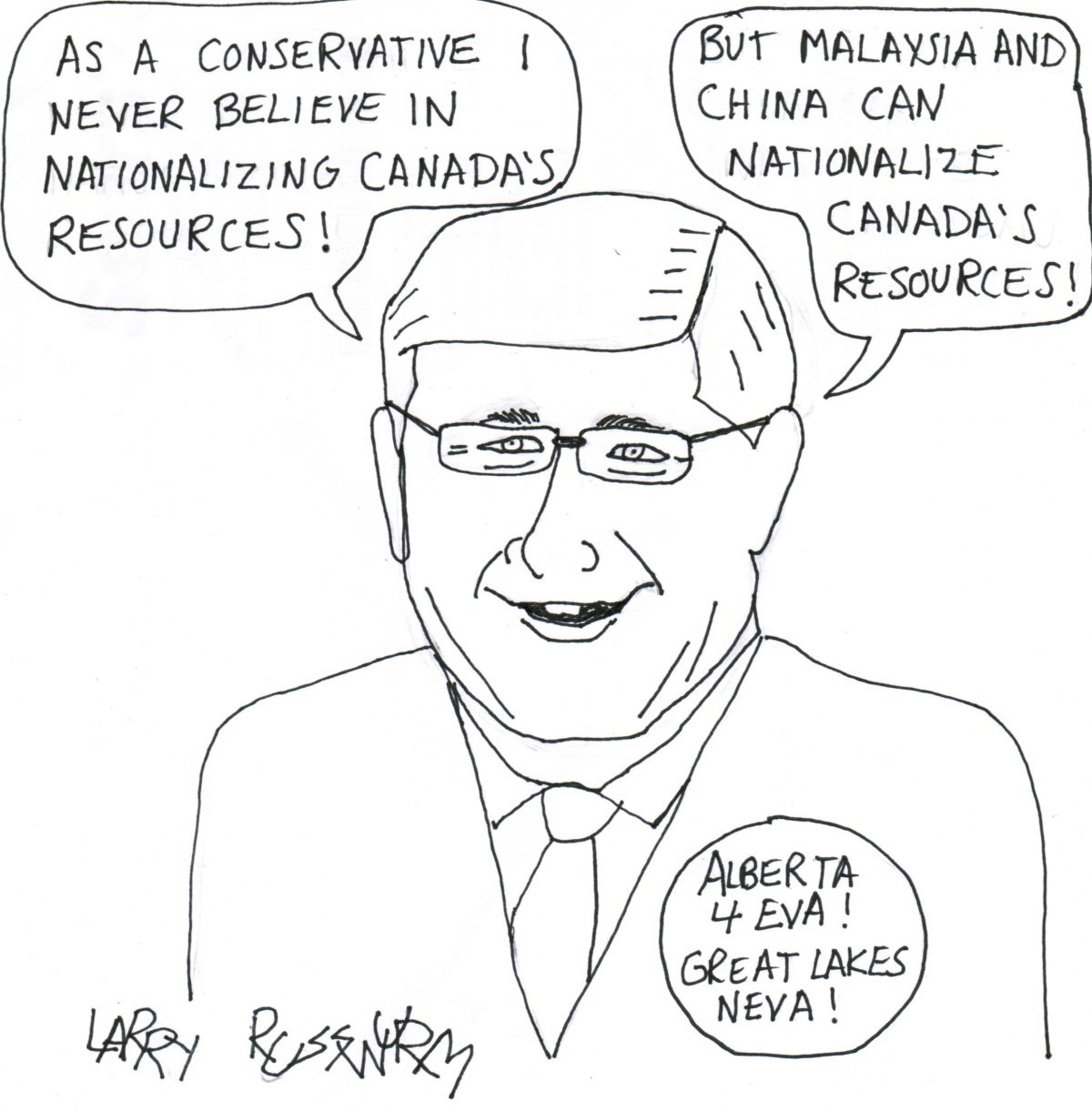 Stephen Harper Gets Cartoond | The Many Rants of Larry Russwurm